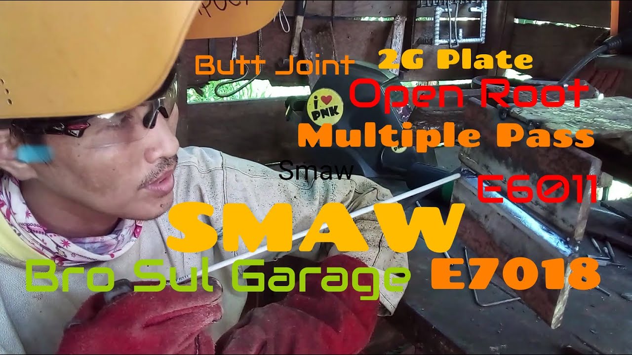 2G//BUTT WELD 3/8" Plate //Horizontal Plate Open Root Multiple Pass ...