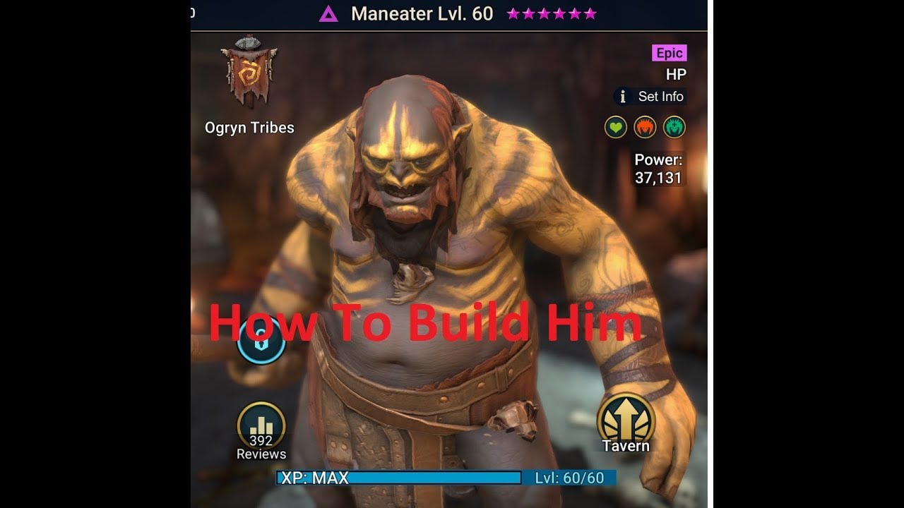 Maneater How to Build Him - Raid Shadow Legends - YouTube