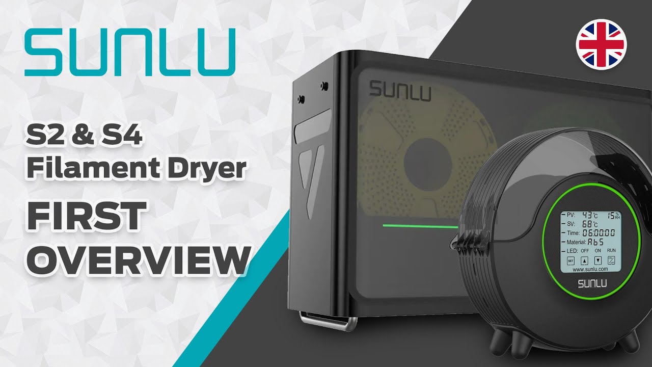SUNLU FilaDryer S2 and S4 filament drying systems - OKM3D - YouTube