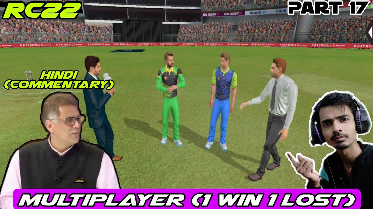 Multiplayer With Vivek Razdan Hindi Commentary | Real Cricket 22 ...