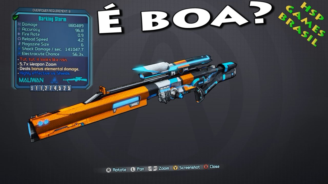 Storm é boa no Op8? Borderlands 2 - Testando armas - YouTube