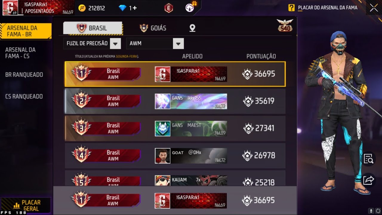 TOP GLOBAL AWM! NOVA TEMPORADA🔥 FREE FIRE EMULADOR!🔥 MELHOR EMULADOR ...