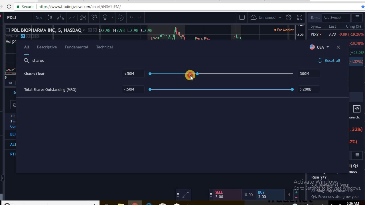 How to set up tradingview premarket scan - YouTube