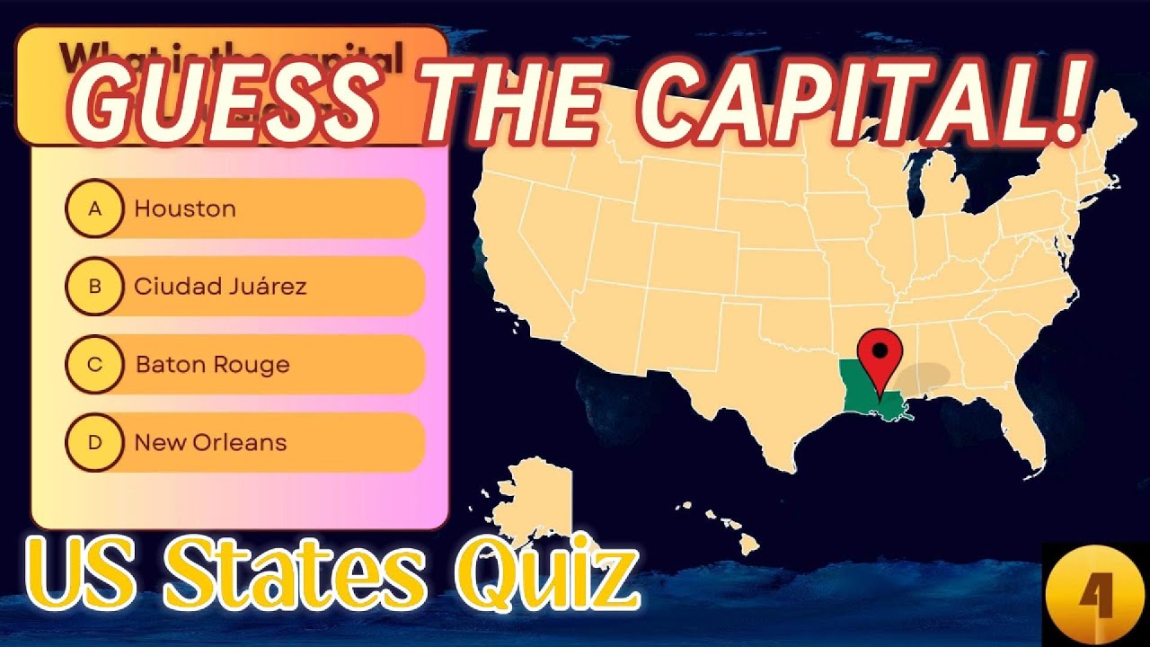 Guess the Capital: United States Edition #quiz #atlas #map #geography ...