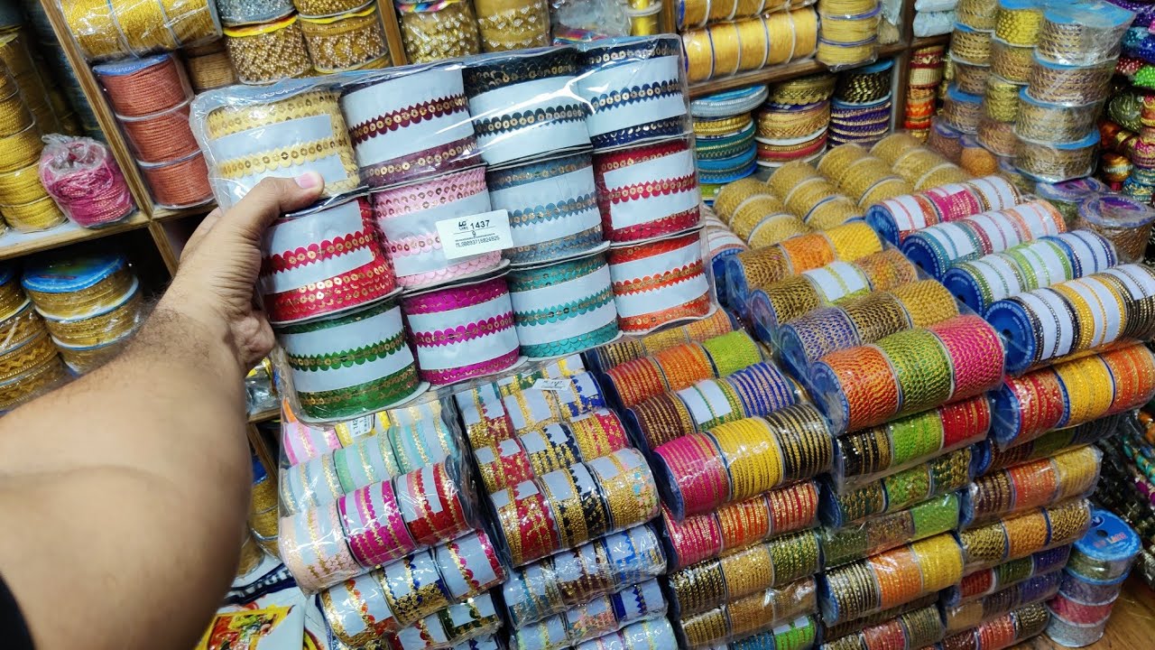 Branded blouse laces in kamal ribbon store //laces starting from 40 rs ...