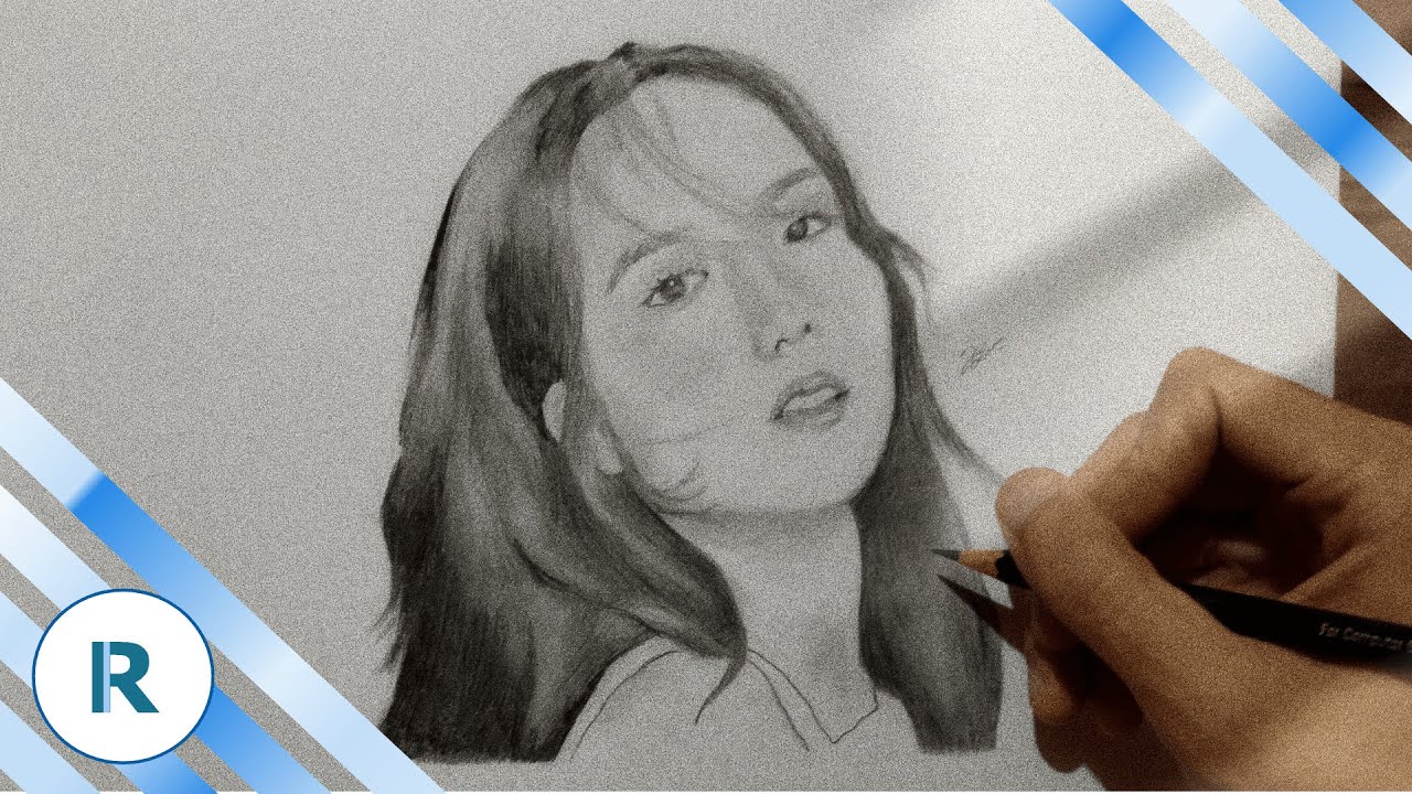 Kim Jisoo - Pencil Drawing Timelapse - YouTube