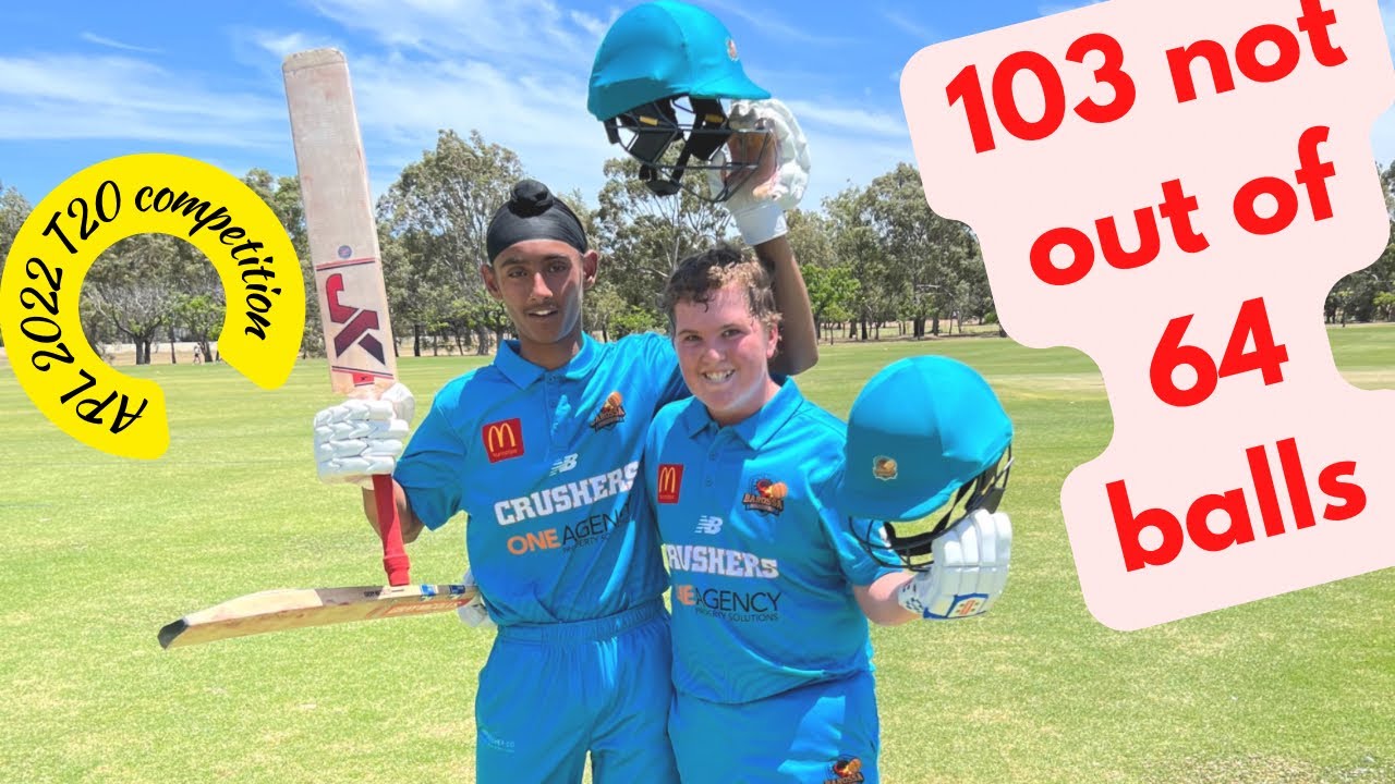 Adelaide Premier League 2022 Crushers Vs Pirates, 103 runs of 64 balls ...
