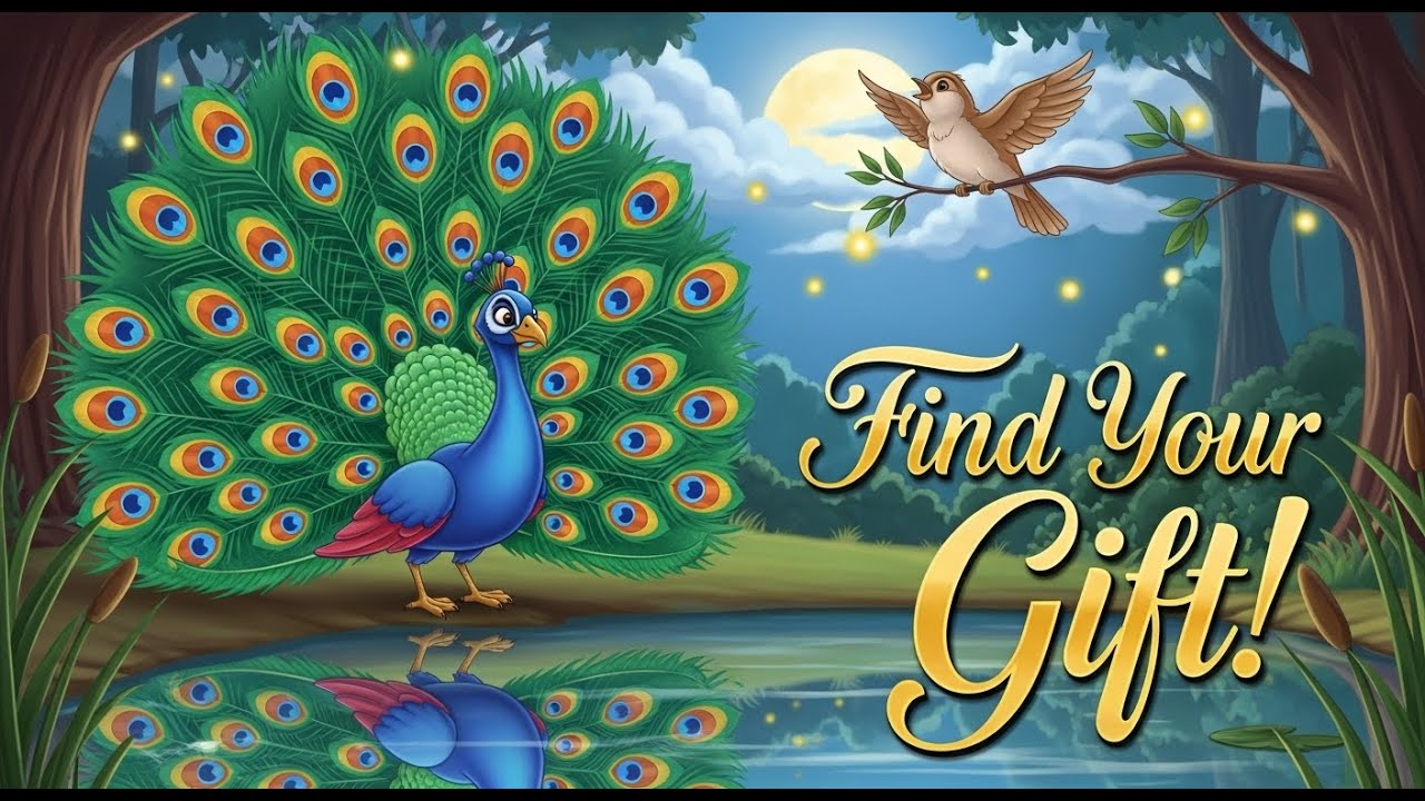 The Peacock Who Found His Gift 🦚 | A Kids Story About Being Yourself ...