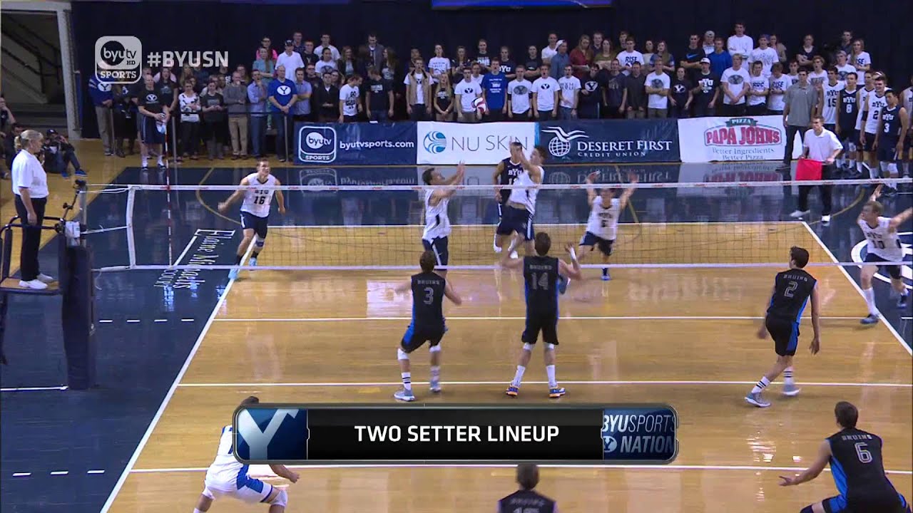 BYU Volleyball's 2 setter rotation - YouTube