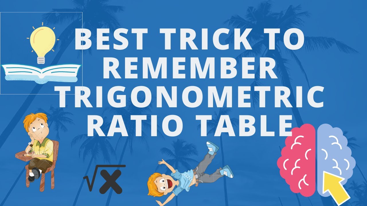 How to create trigonometric ratio table? 🔥 Trick to remember the ...