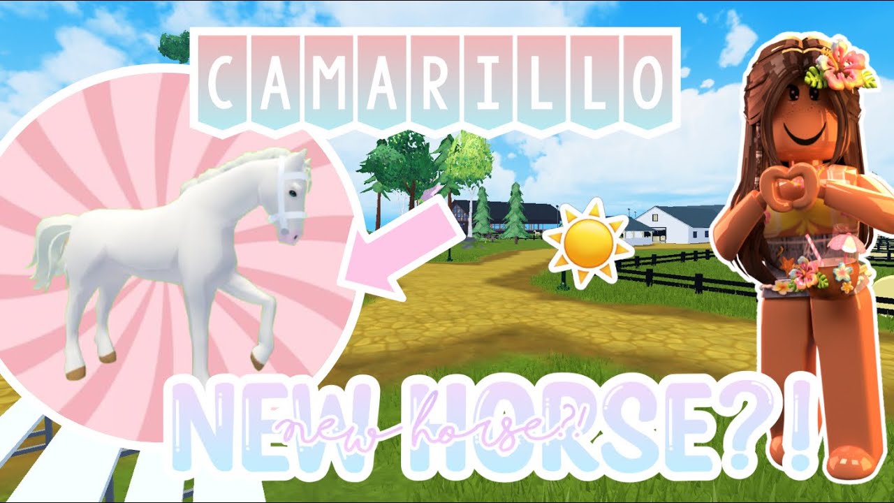 🐴NEW CAMARILLO HORSE!🎀*UPDATE REVIEW*🤍 Roblox Horse Valley - YouTube