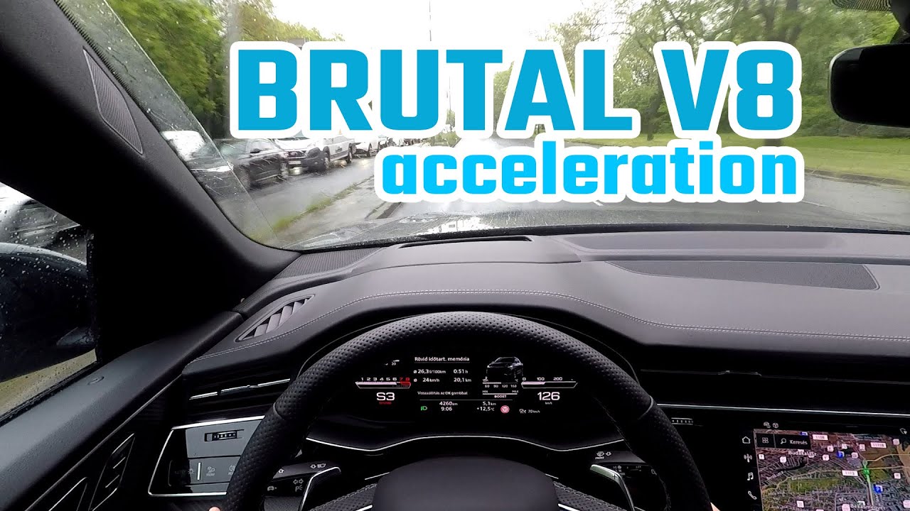 Brutal 0-100 km/h - Audi RS Q8 quick test drive I DRIVEHOLICS POV - YouTube