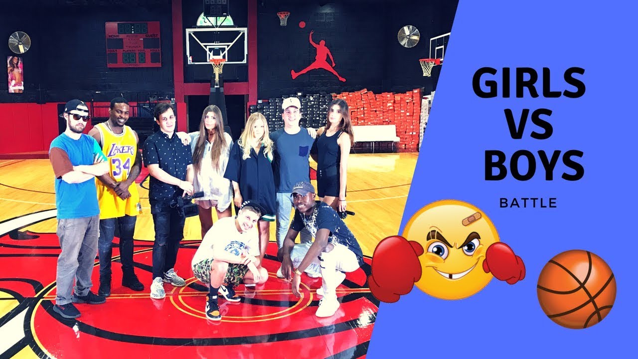 GIRLS VS BOYS SNEAKERHEAD CHALLENGE BASKETBALL GAME - YouTube