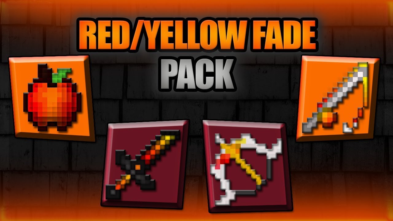 Minecraft PvP Texture Pack l Red/Yellow Fade Pack ★ - YouTube