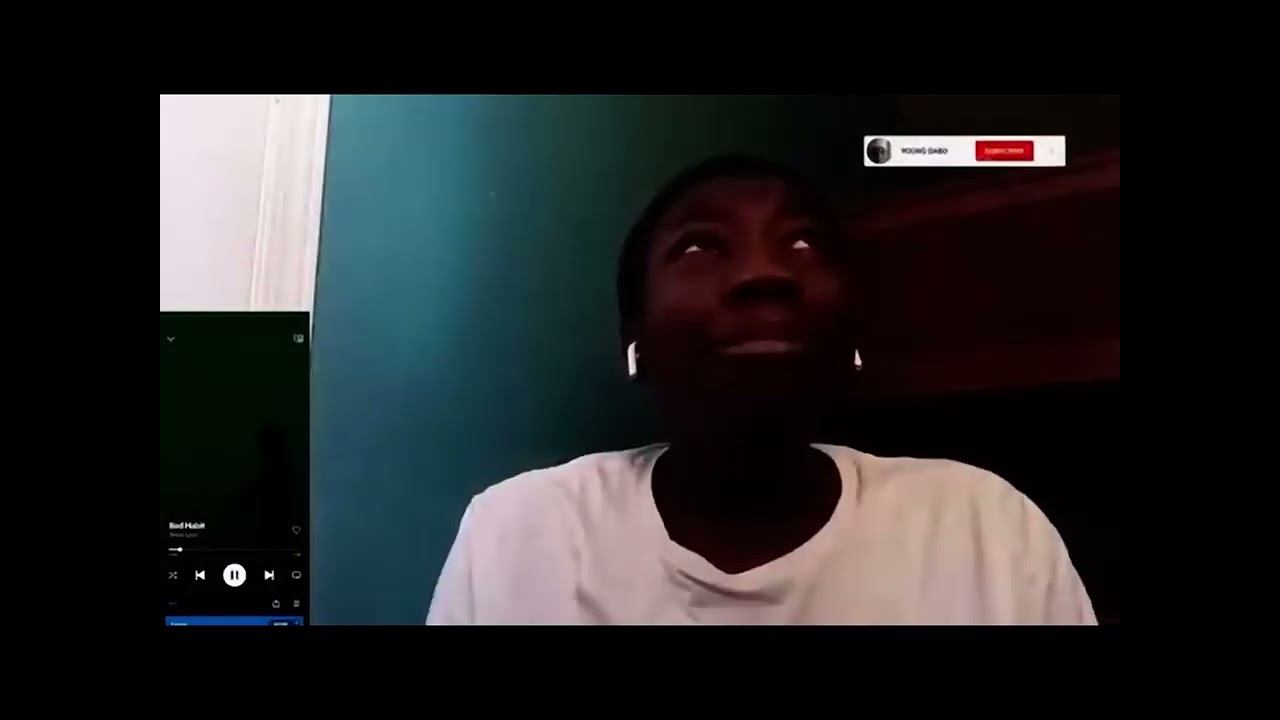 Me listening to bad habit (young dabo) - YouTube