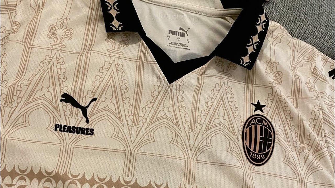 Ac Milan x Pleasures 4th kit Jersey Puma - YouTube