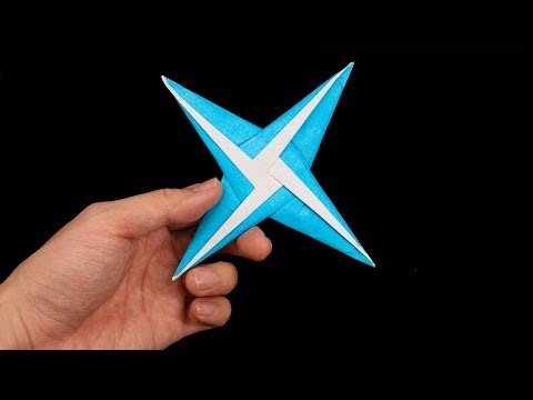 Origami Estrela Ninja - Easy Origami Paper Ninja star 4 points