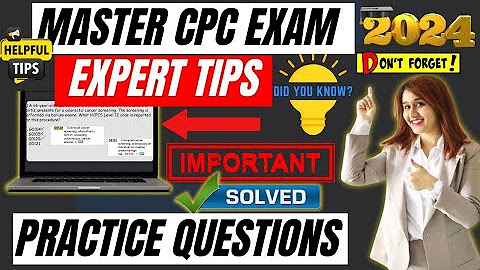 CPC Exam Tips - YouTube
