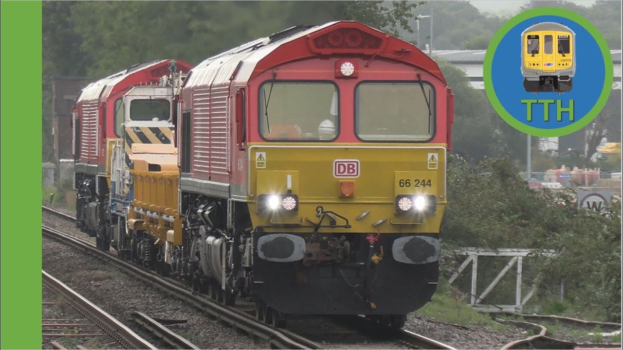 Trains at New Hythe - YouTube