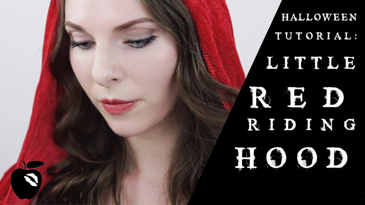 Red Riding Hood Halloween Makeup Tutorial - YouTube