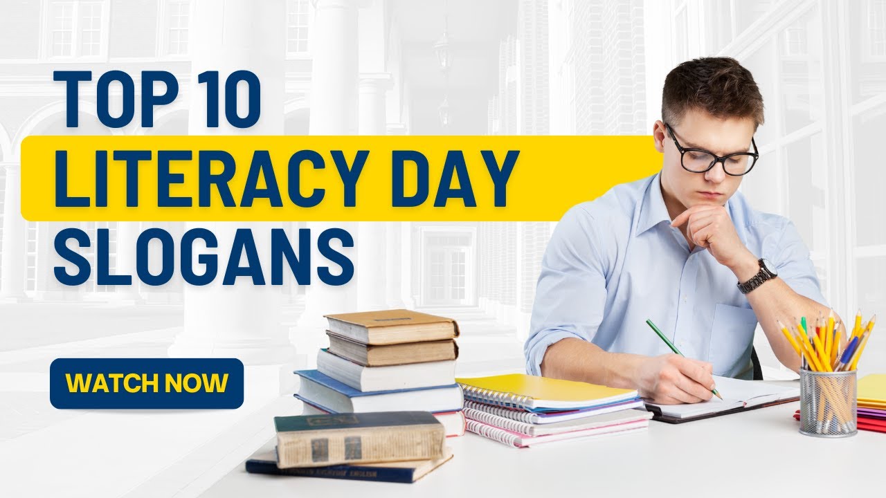 Top 10 International Literacy Day Slogans | Slogans Hub - YouTube