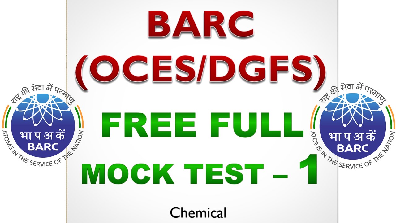 BARC FULL MOCK TEST | barc mock paper | barc preparation - YouTube