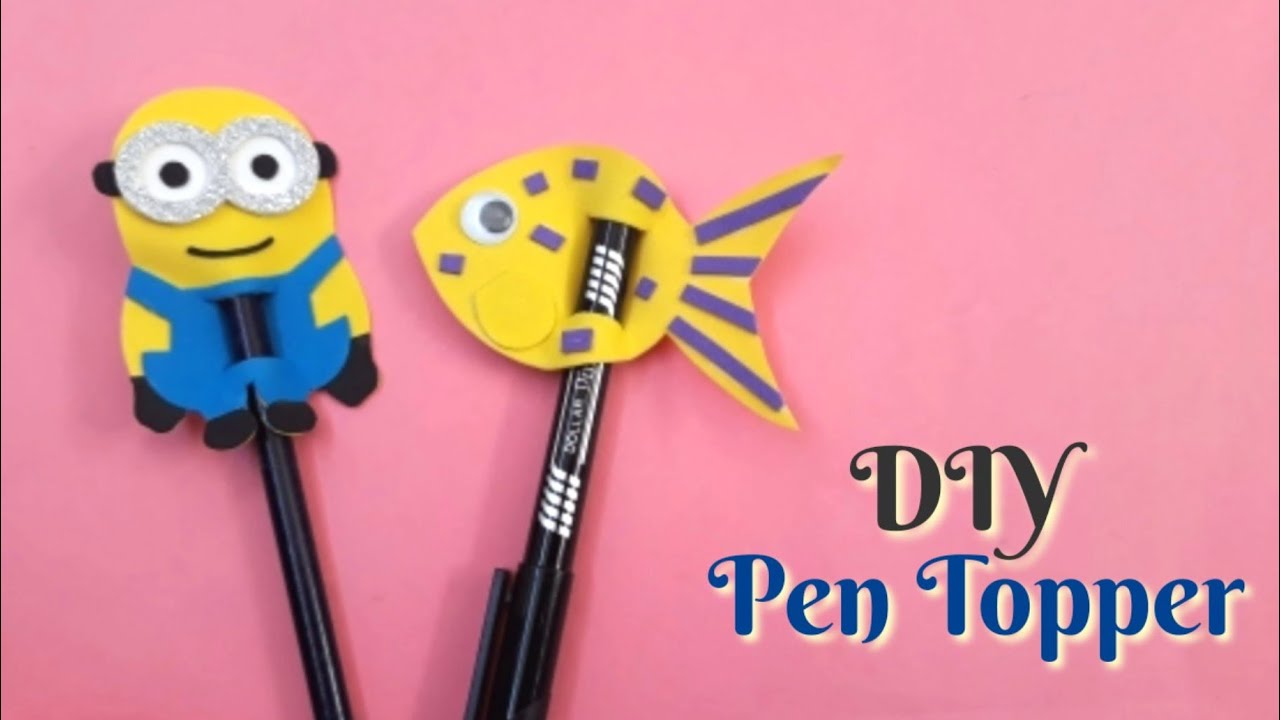 DIY Foam Sheet pencil Toppers | Back to School DIY - YouTube
