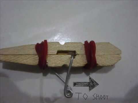 How To Make A Simple Yet Reloadable Peg Gun - YouTube