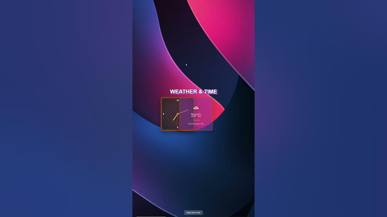 Modern Clock Weather Hover Card Html And Css Animation 💪 Webdevelopment Htmlcss Webdesign