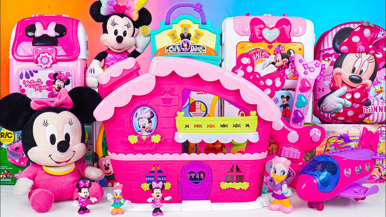 Satisfying with Unboxing Disney Minnie Mouse House Playset, Toys ...