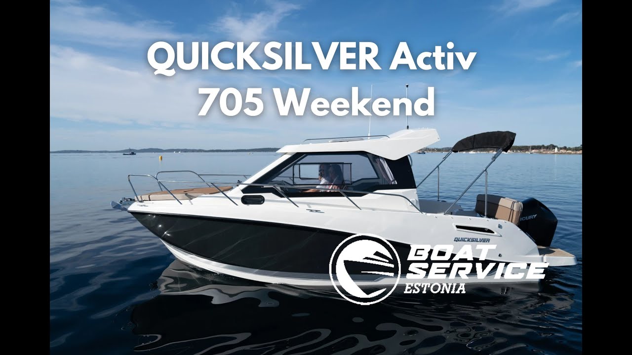 QUICKSILVER Activ 705 WEEKEND - Boat Service Estonia - YouTube