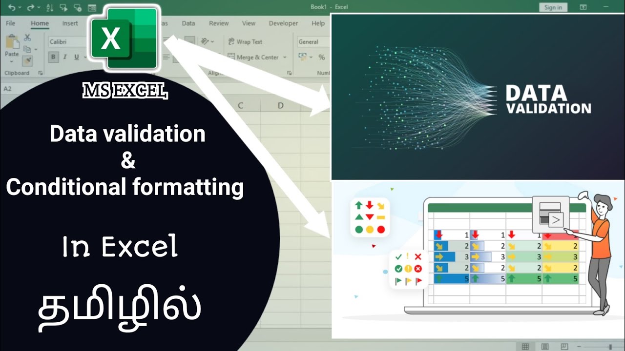 Data validation & Conditional formatting in Excel - Two in one 😀 - தமிழில் - YouTube