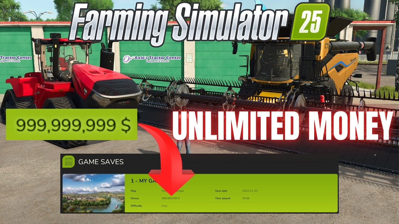 HOW TO GET UNLIMITED MONEY - Farming Simulator 25 - YouTube