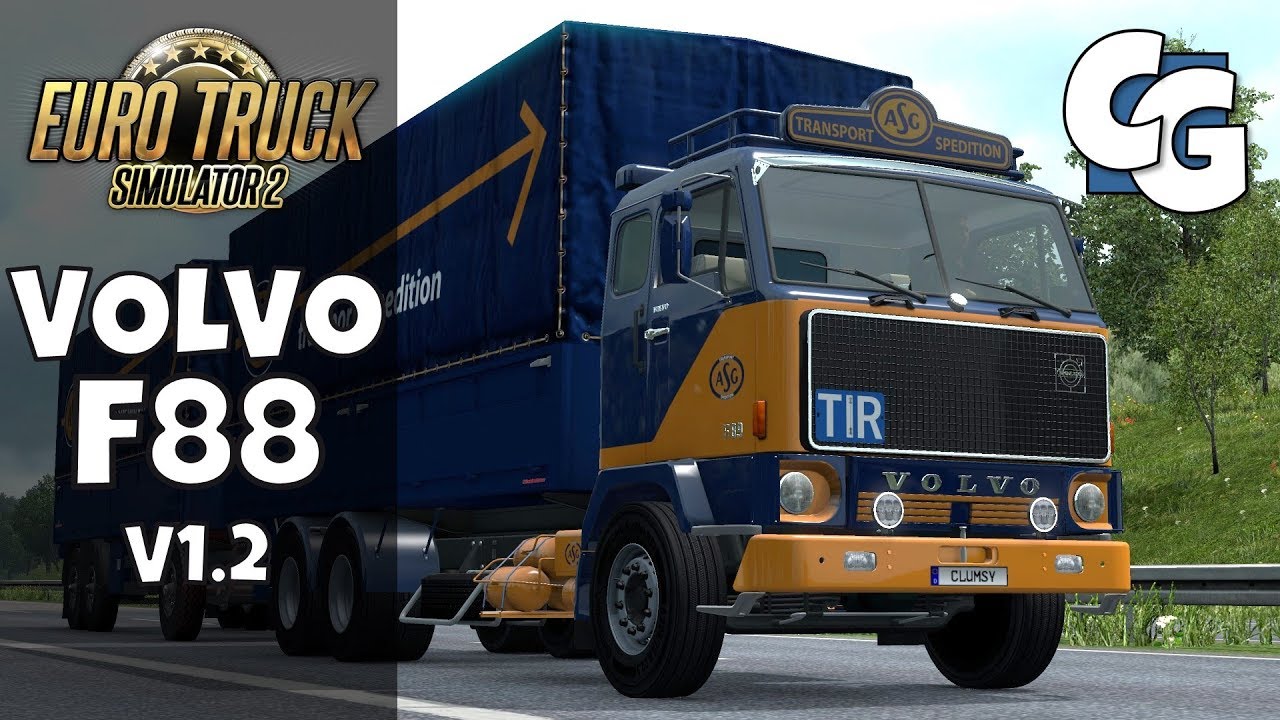 Mod Spotlight - Volvo F88 by XBS v1.2 (+ Custom Paint Jobs Fix) - ETS2 ...