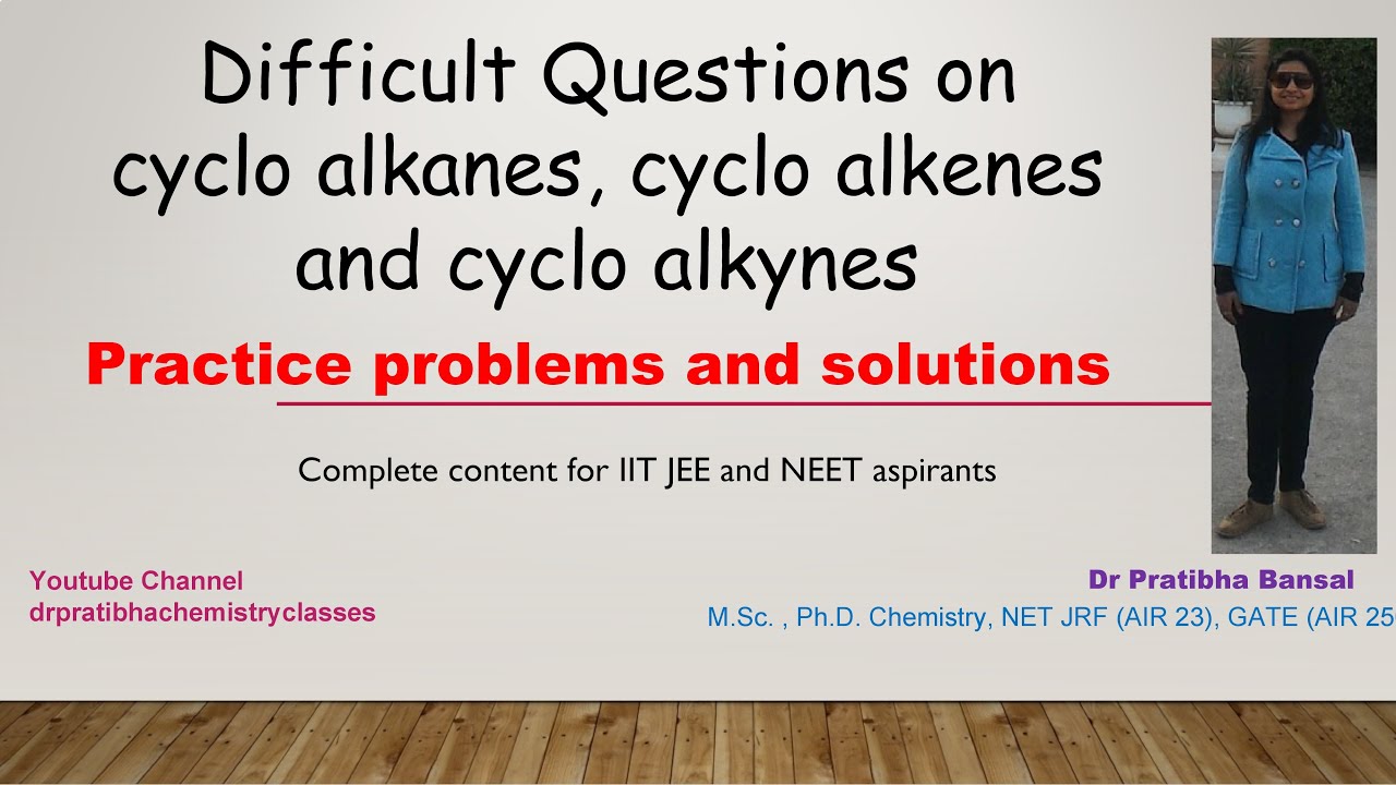 Lecture 4 (Part 3) conceptual Qestions on IUPAC naming of cycloalkane ...