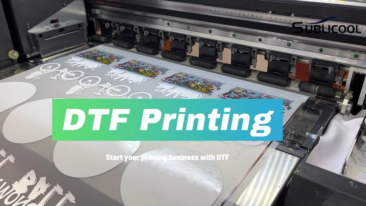 How the high speed 24inch DTF printer machine working? - YouTube