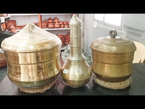 Indian Traditional kitchen organic cookware brass bronze cast-iron ...