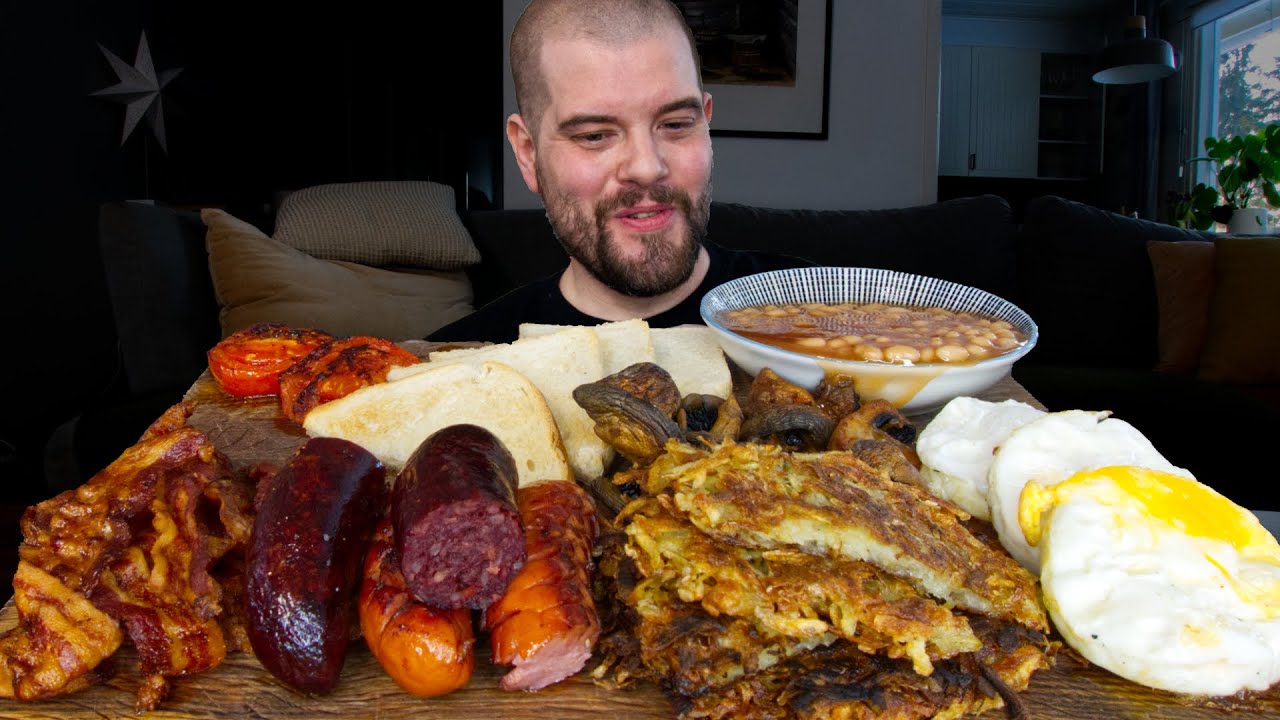Full English Breakfast ASMR MUKBANG | Dave Kay ASMR - YouTube