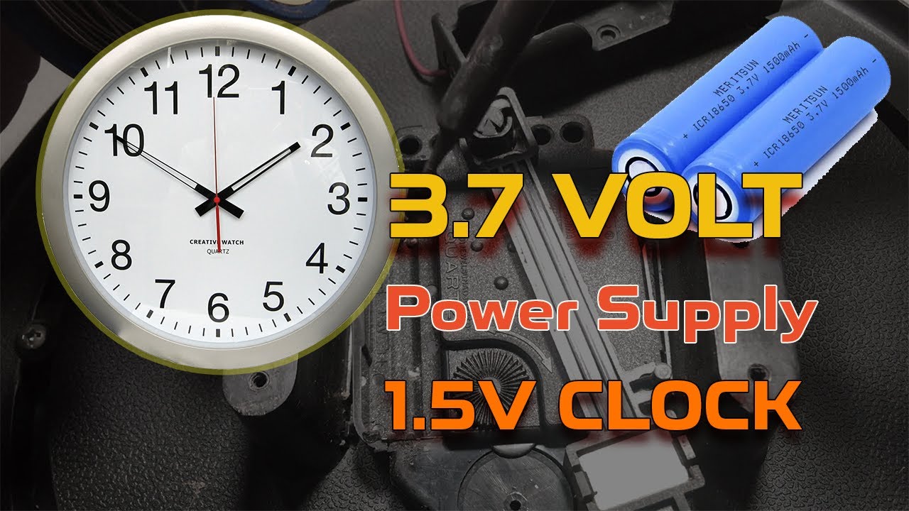3.7v to 1.5v Power Supply for Wall Clock #diy #electronic - YouTube