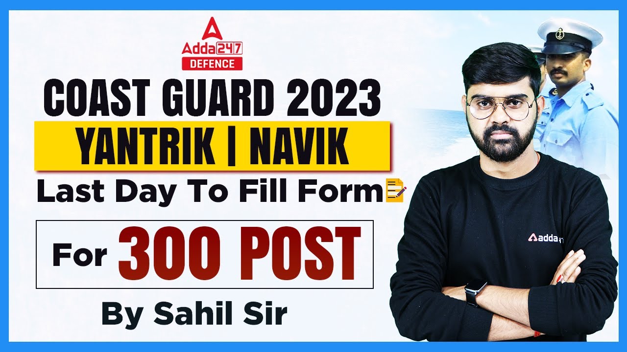 Indian Coast Guard Yantrik Recruitment 2022 | ICG Yantrik / Navik ...