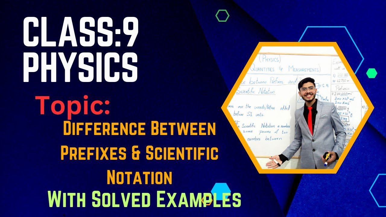 Class 9 Physics - Difference b/w Concept of Prefixes and Scientific Notation/Standard Form-Sir ...