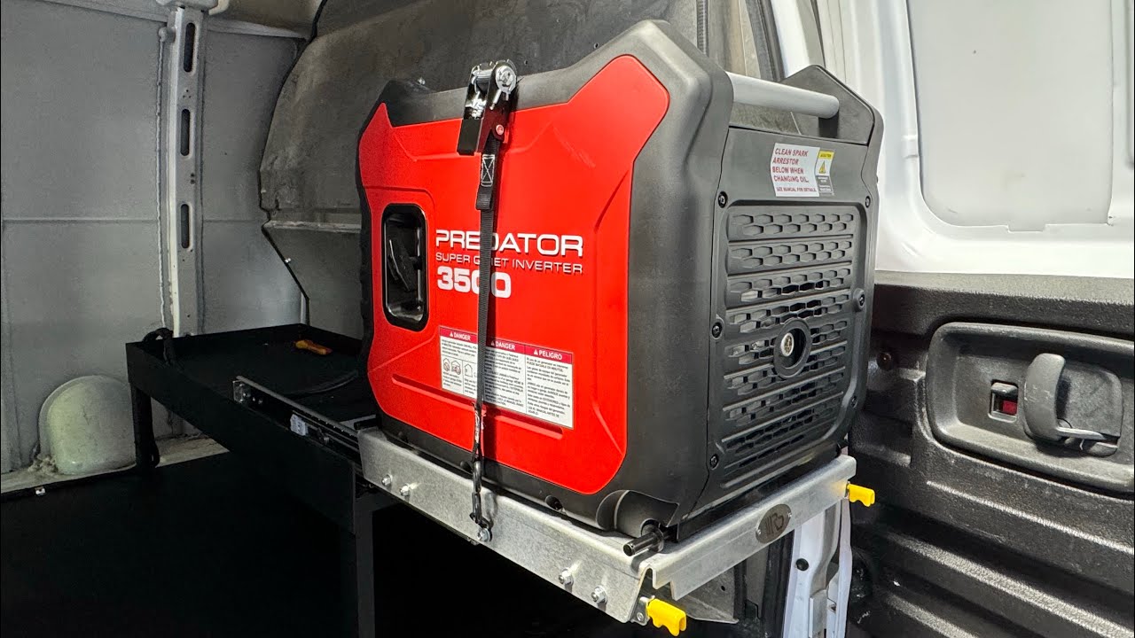 How to install and use a generator slide out! - YouTube