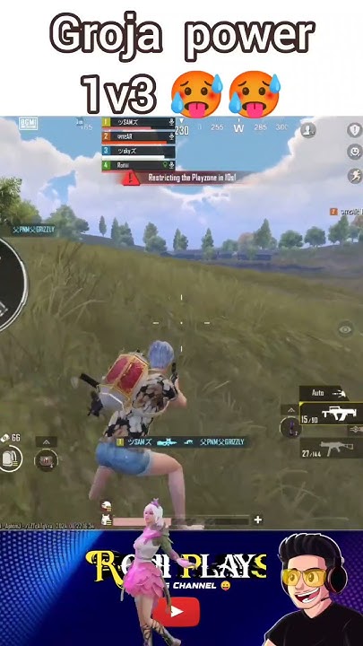 Groza power 1v3 🔥😱😱@JONATHANGAMINGYT #bgmi #shorts #bgmishorts #ytshorts #youtube #gaming #1v3 ...
