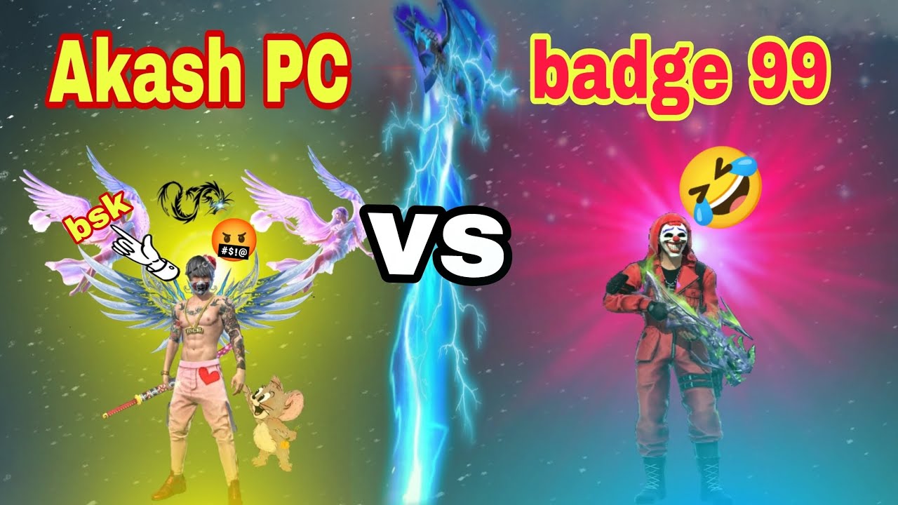 AKASH PC VS BADGE 99 M10 headshot PC PLAYER , KISKA PALLA BHARI PADEGA DEKHTE HAI 🤬#Akashpc ...