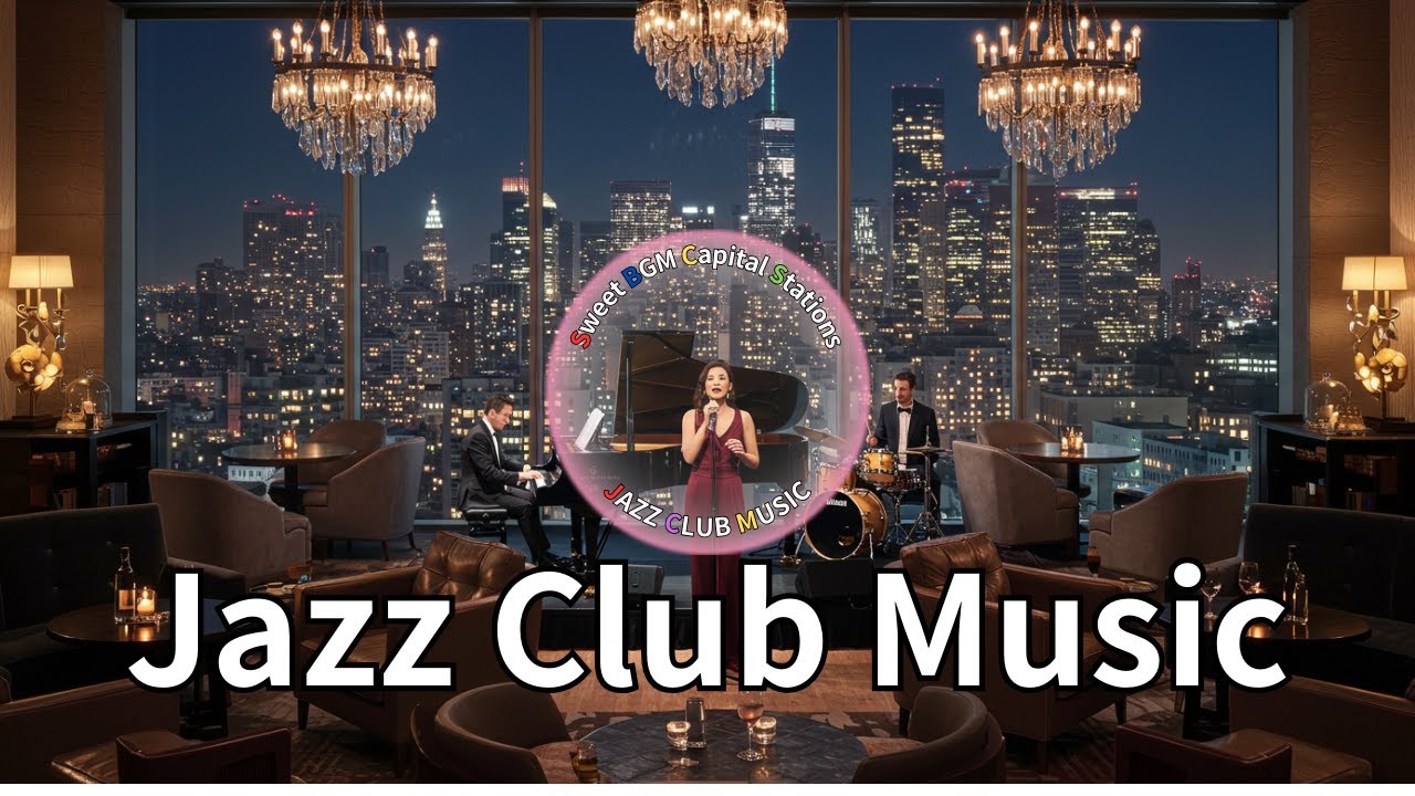 『A stage where a jazz singer performs.』Studying, Relax, Sleep, Work ...