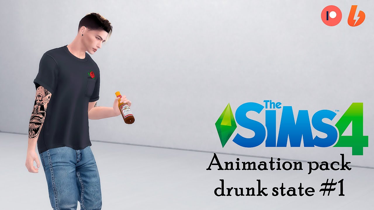 Sims 4 | Animation pack drunk state #1 (DOWNLOAD) - YouTube