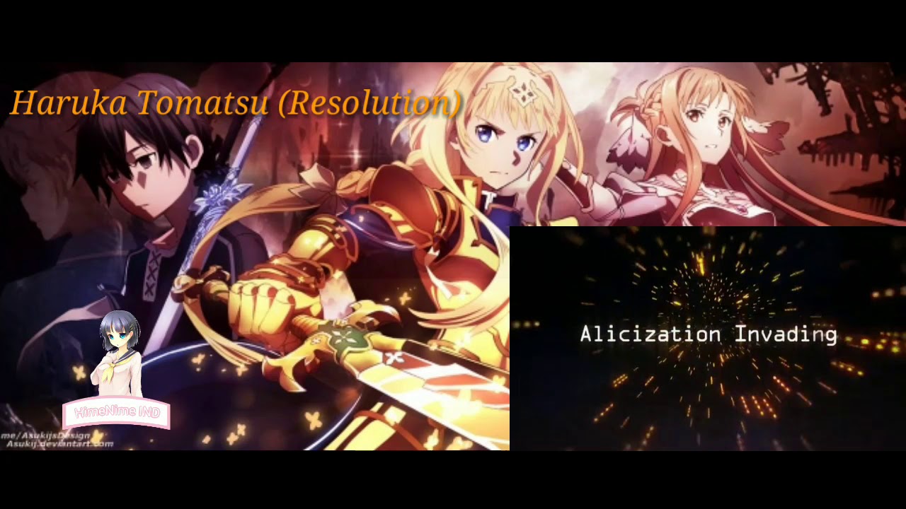 OP(1)Sword art Online Alicization:War of Underworld(Haruka Tomatsu ...