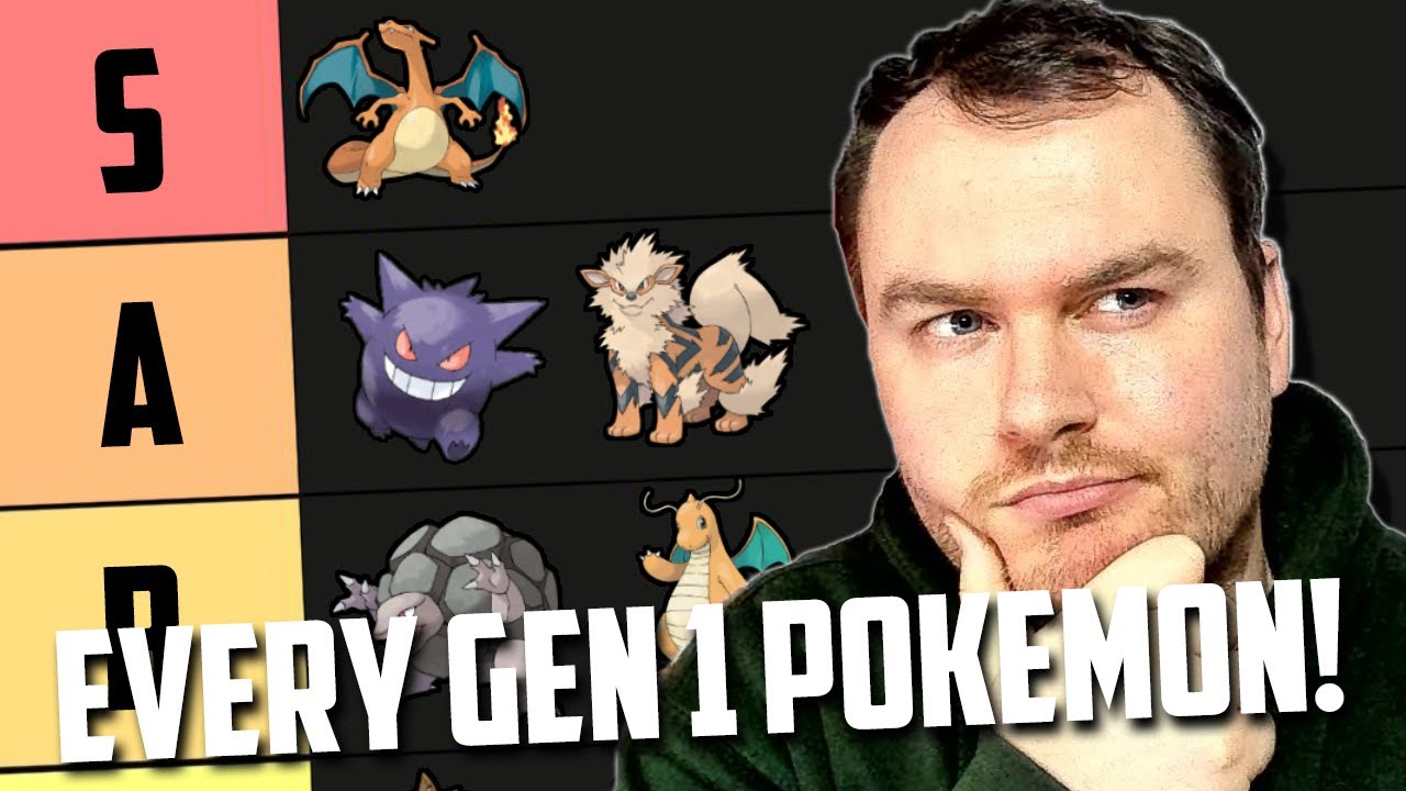 Genwunner Poketuber Ranks all Pokemon from Generation 1 || Pokemon Tier ...