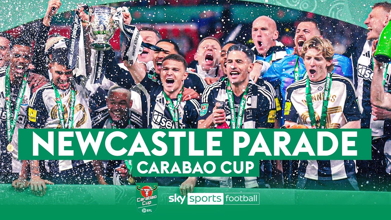 Newcastle trophy celebrations LIVE! - YouTube