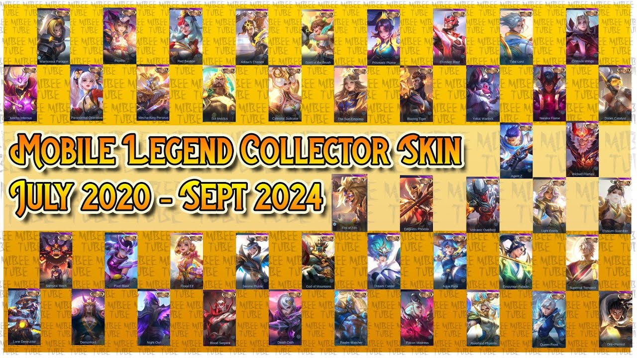 Mobile Legend Collector Skin (July 2020 - September 2024) - YouTube